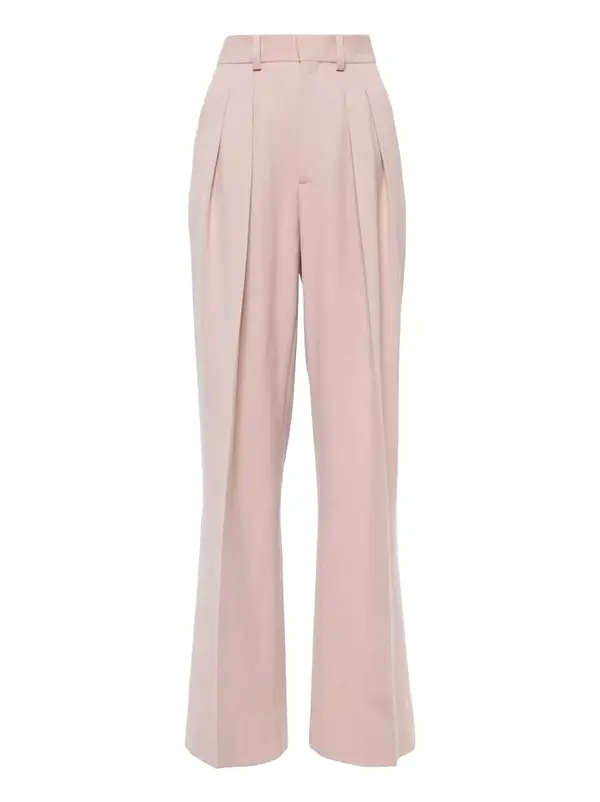 Victoria Beckham High-rise Wide-leg Pants - Pink