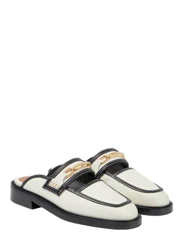 Zimmermann Bacall Leather Loafers - White