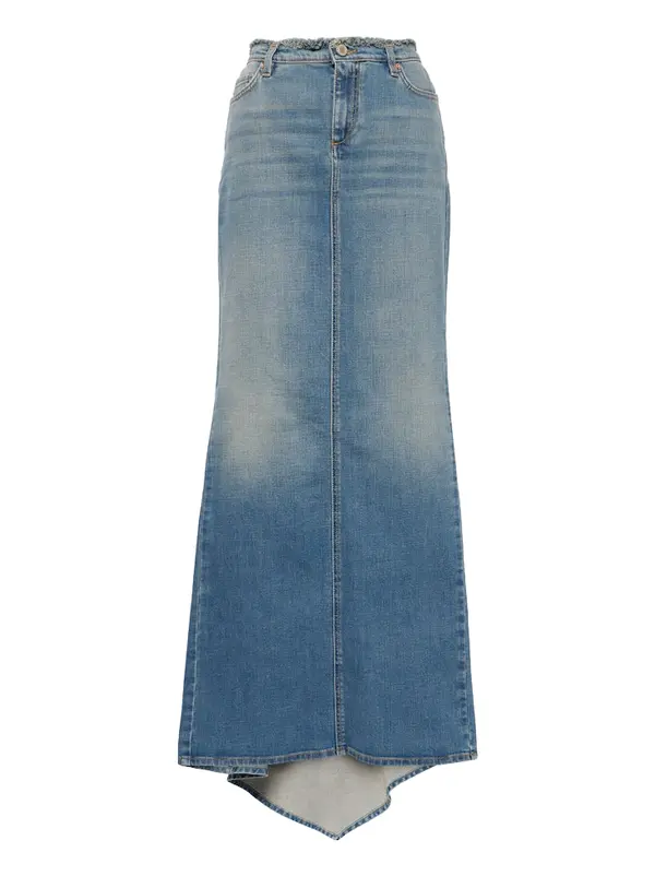 Dorothee Schumacher Denim Maxi Skirt - Blue
