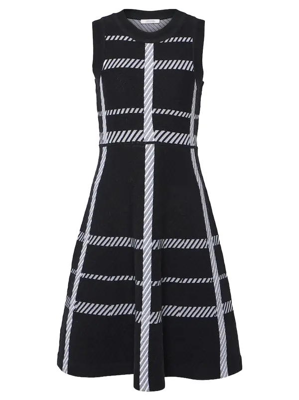 Dorothee Schumacher Checked Midi Dress - Black