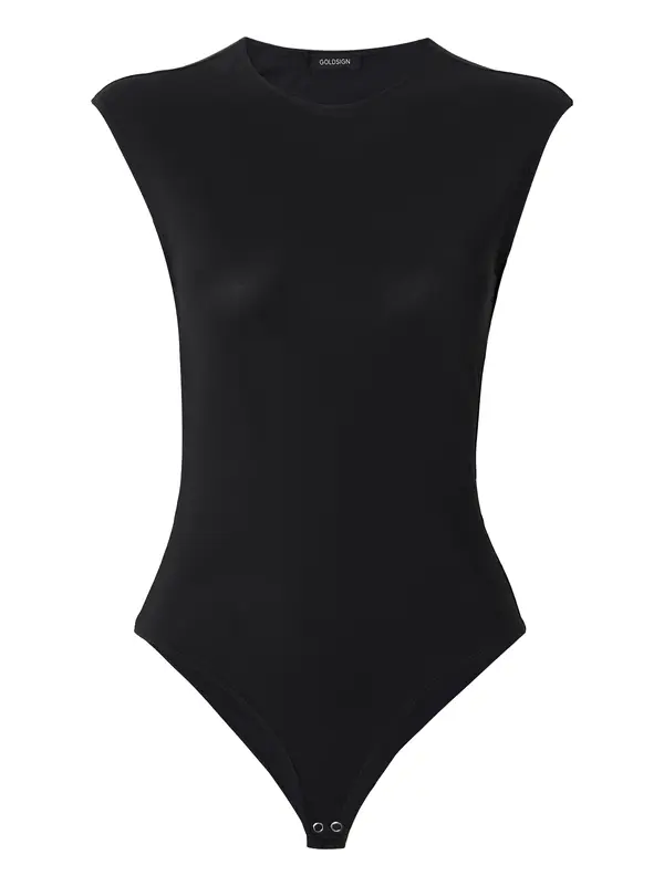 GOLDSIGN Ellison Stretch-jersey Bodysuit - Black