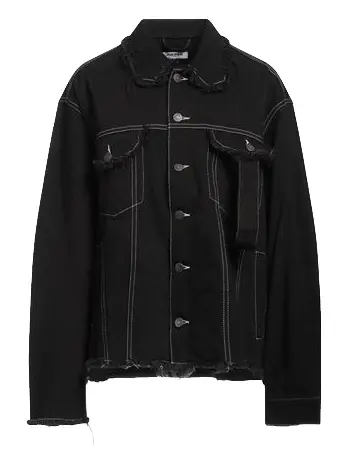 JULFER Denim Trucker Jacket - Black