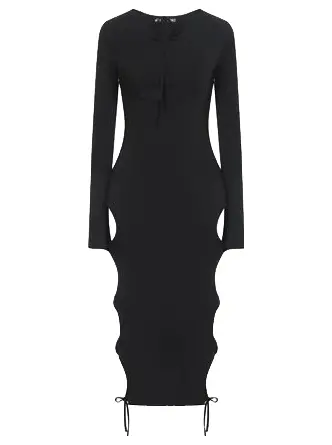 ANDREĀDAMO Midi Pencil Dress - Black