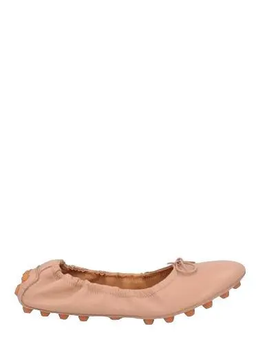 TOD'S Ballet Flats In Leather - Pink