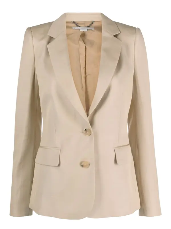 Stella McCartney Notched-lapels Blazer - Neutrals