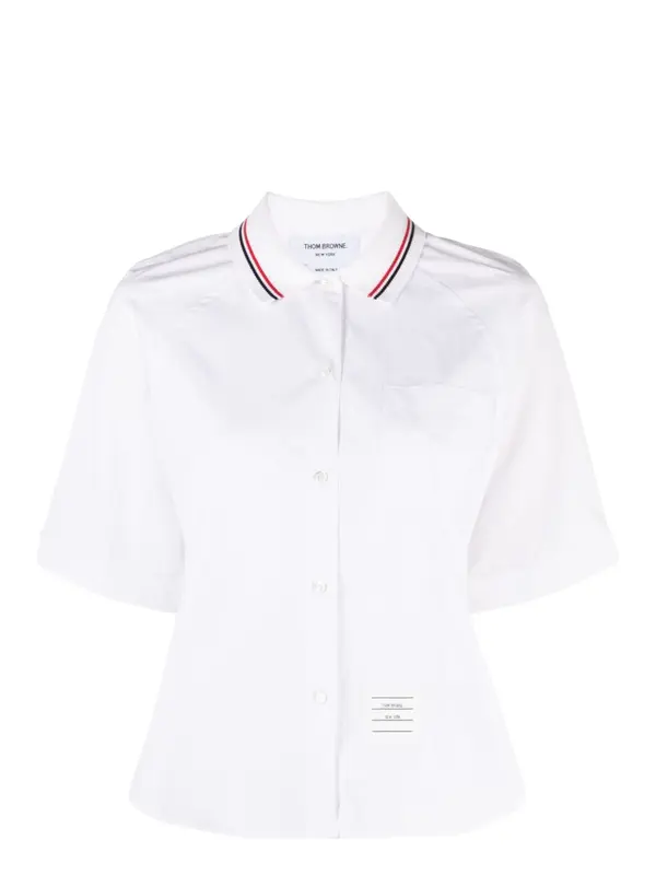 Thom Browne Box Pleat Cotton Shirt - White