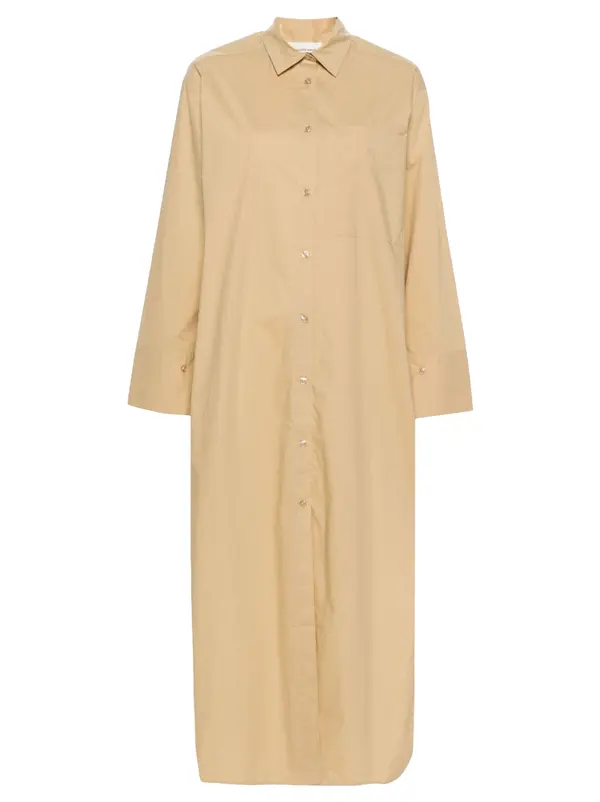 BY MALENE BIRGER Perros Organic Cotton Maxi Dress - Brown