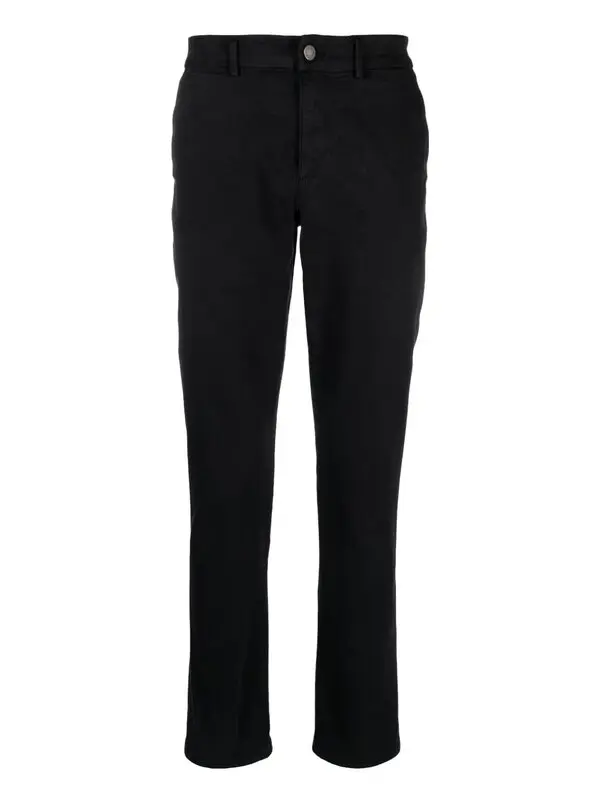 7 For All Mankind Slim-leg Cotton-blend Chinos - Black