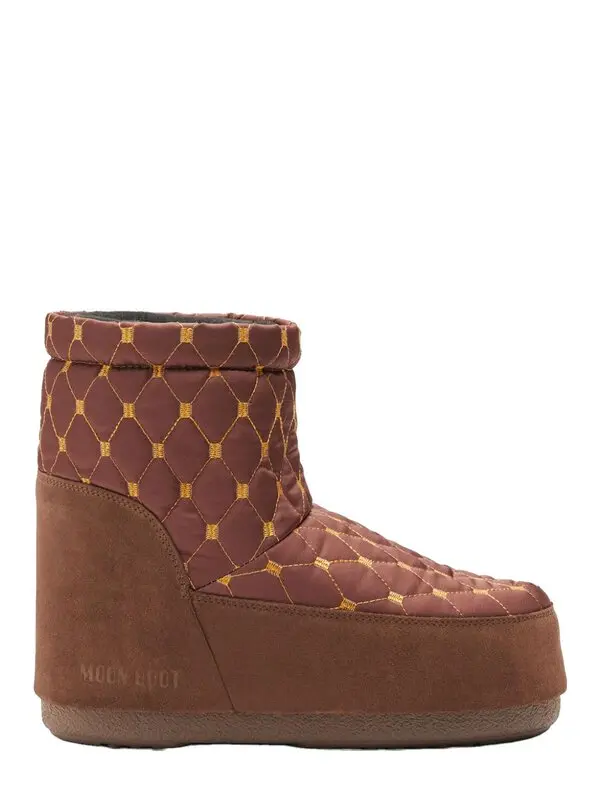 Moon Boot Icon Low Quilted Boots - Brown