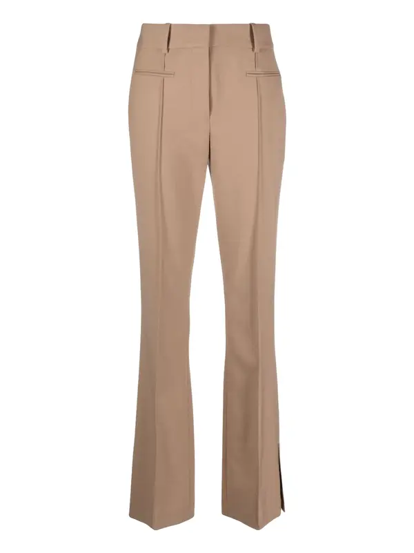 Helmut Lang Flared Tailored Trousers - Brown