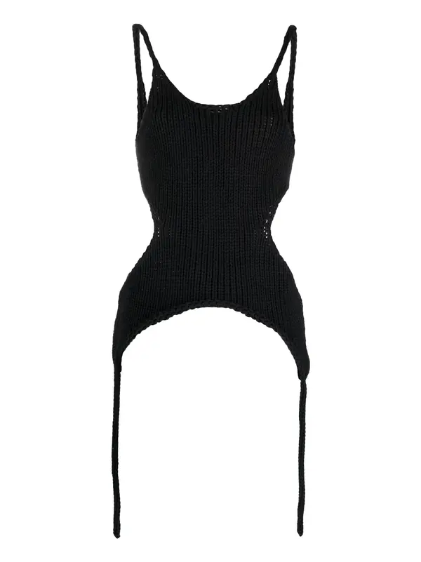 AISLING CAMPS Kora Corset Tank Top - Black