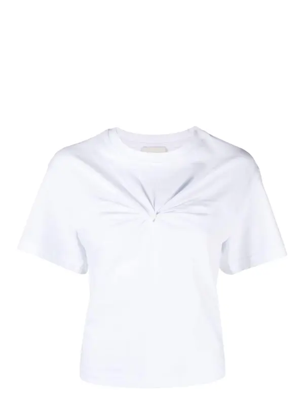 Isabel Marant Zuria Knot-detail T-shirt - White