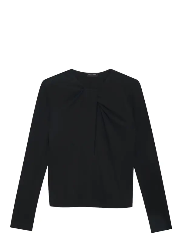ANINE BING Amaya Cut-out Top - Black