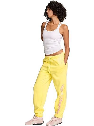 Pink Campus Fleece™ Sweatpants - Yellow