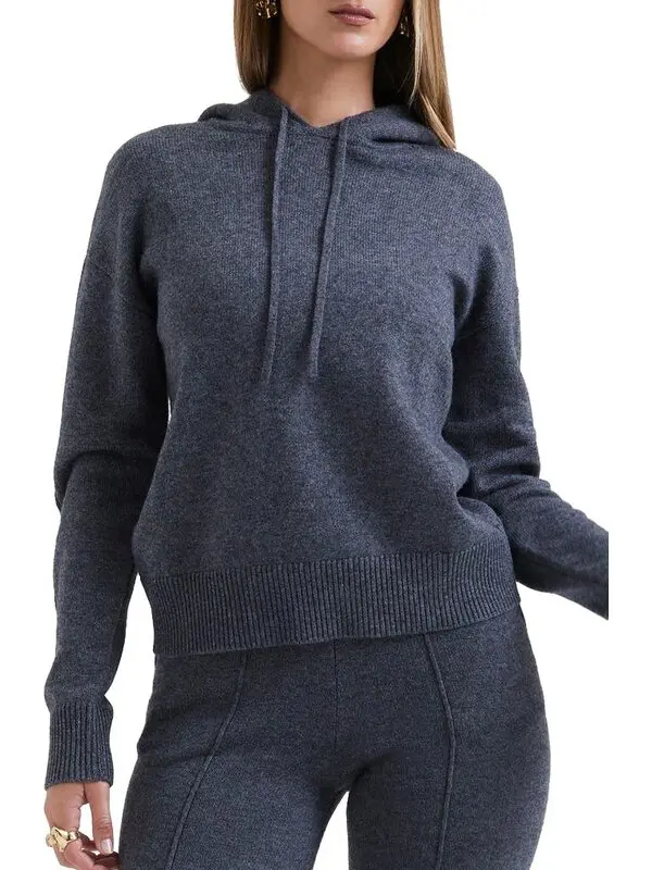 House Of Cb Jionni Hoodie Sweater - Grey Melange