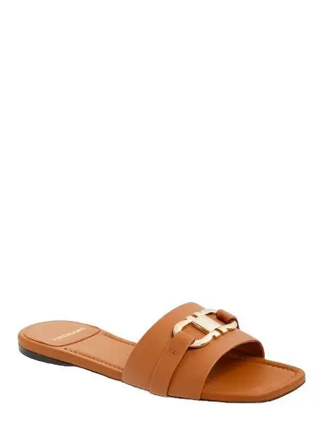 FERRAGAMO Leah Slide Sandal - Cuoio