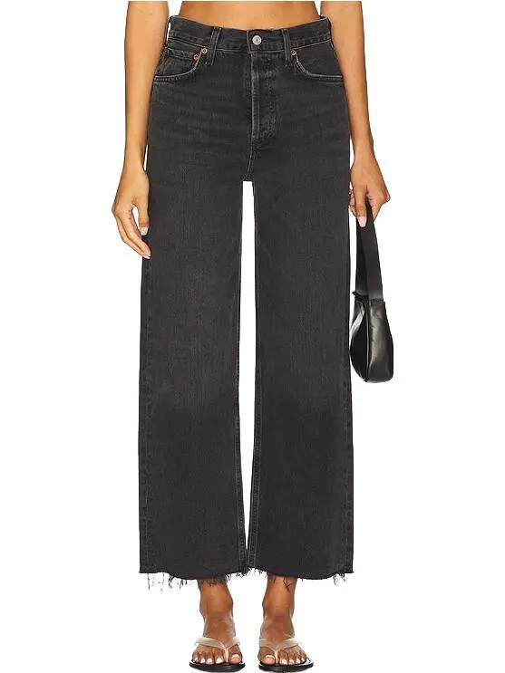 AGOLDE Ren High Rise Wide Leg Jeans - Arcane
