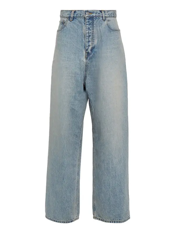 Balenciaga Mid-rise Wide-leg Jeans - Blue