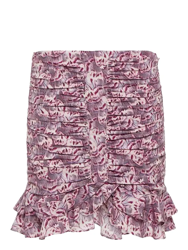 Isabel Marant Milendi Ruffled Mini Skirt - Pink