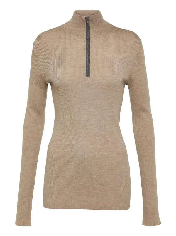 Brunello Cucinelli Wool And Cashmere Sweater - Brown