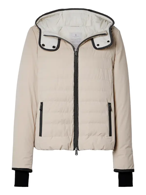 Brunello Cucinelli Hooded Quilted Down Ski Jacket - Neutrals