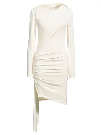 OFF-WHITE™ Mini Asymmetric Dress - Off White