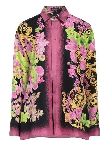 Versace Printed Silk Shirt - Pink