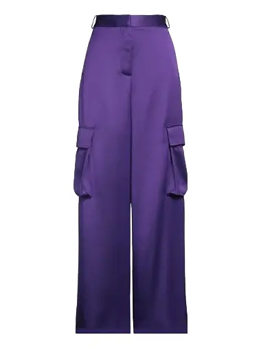 Versace Solid Twill Cargo Pants - Purple