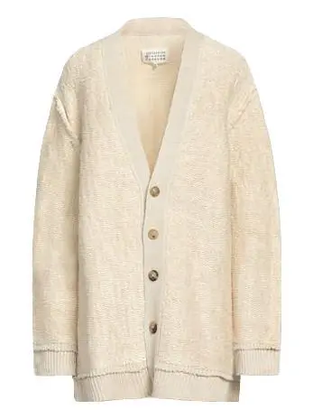 MAISON MARGIELA Cardigan In Hemp And Cotton - White
