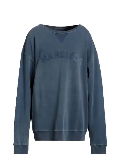 MAISON MARGIELA Cotton Sweatshirt With Logo - Blue