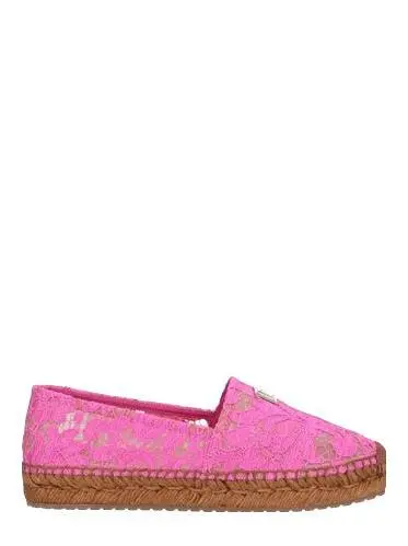 Dolce & Gabbana Espadrilles In Viscose, Cotton, And Polyamide - Pink