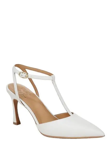 Naturalizer Astrid Pointed Toe Pumps - White Leather