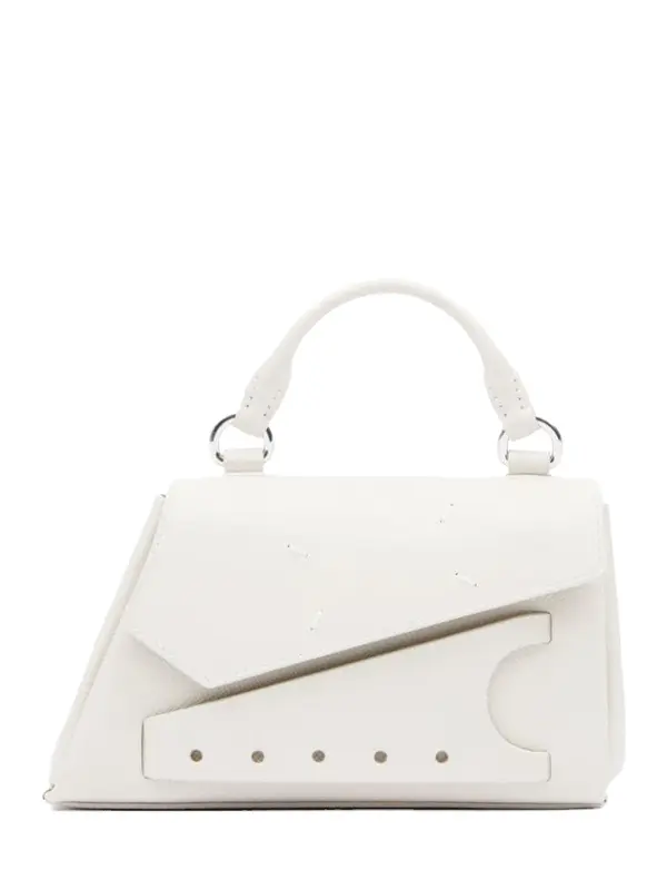 MAISON MARGIELA Snatched Leather Tote - White