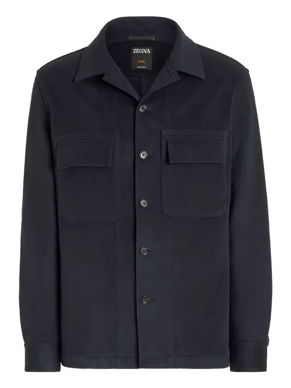 Zegna 12milmil12 Wool Overshirt - Blue