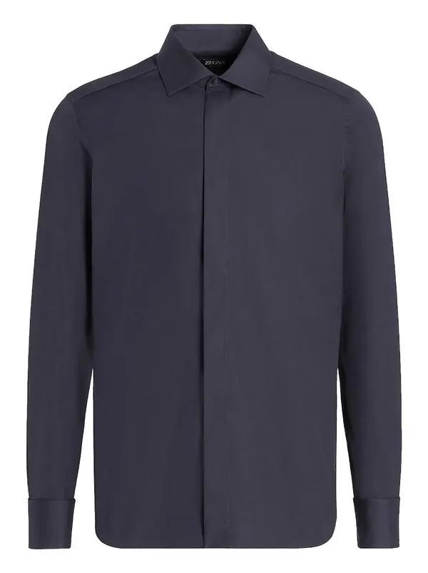 Zegna Trofeo Silk Shirt - Blue