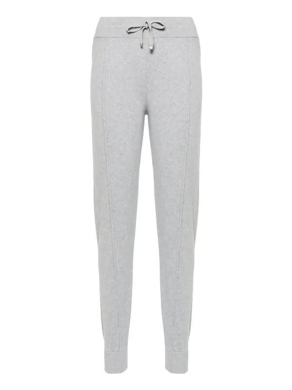Eleventy Drawstring-fastening Knitted Trousers - Grey