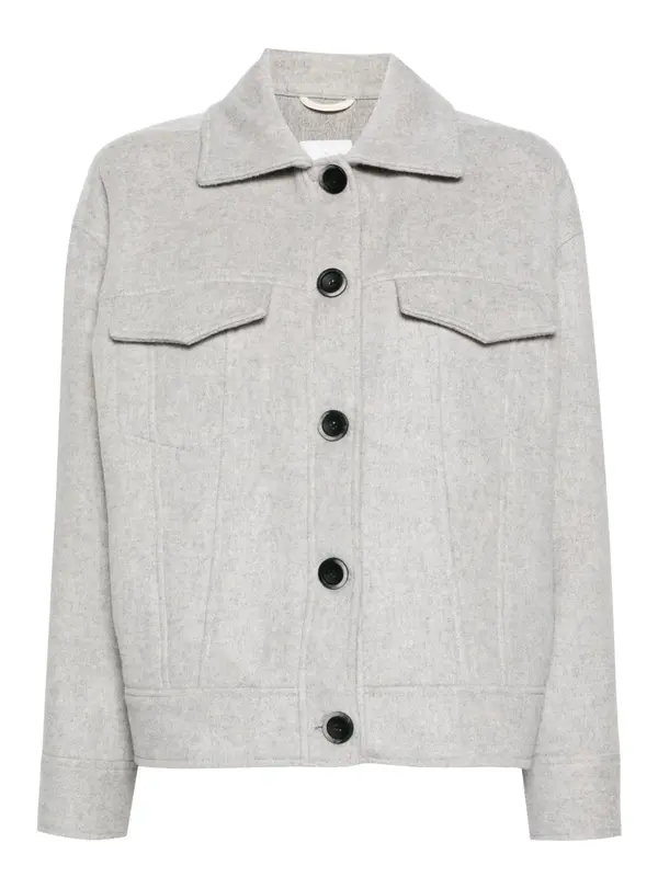 Eleventy Button-fastening Jacket - Grey