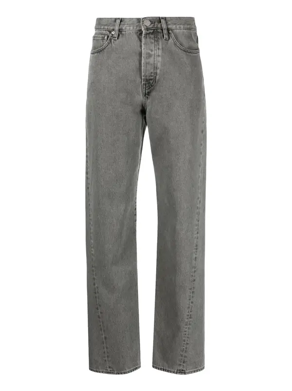 TOTEME Twisted Seam Straight-leg Jeans - Grey