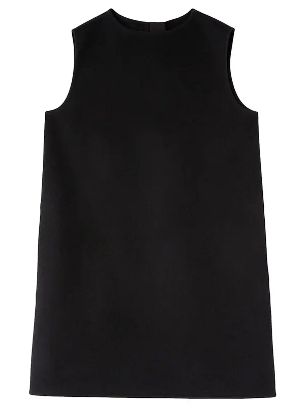 JIL SANDER Doubleface Sleeveless Cashmere Dress - Black