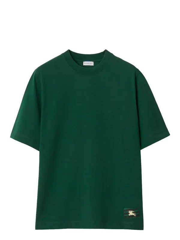 Burberry Equestrian Knight Cotton T-shirt - Green