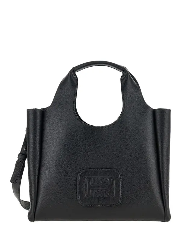 Hogan Logo-embossed Tote Bag - Black