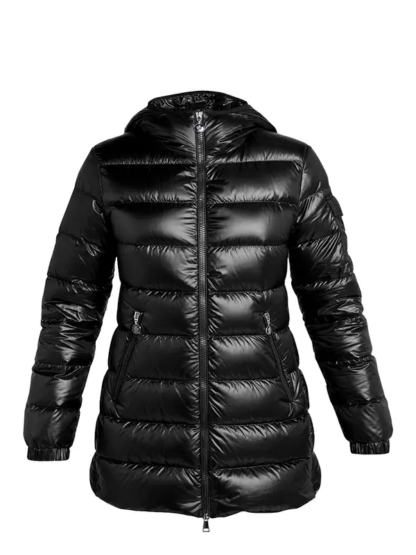 Moncler Glements Hooded Puffer Parka Jacket - Black