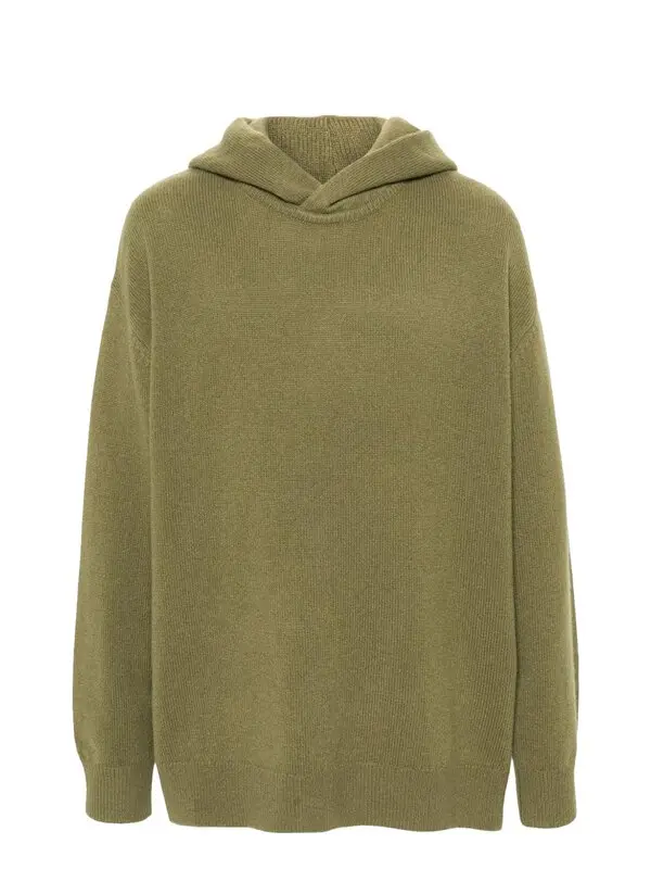 Acne Studios Fine-knit Brushed Hoodie - Green