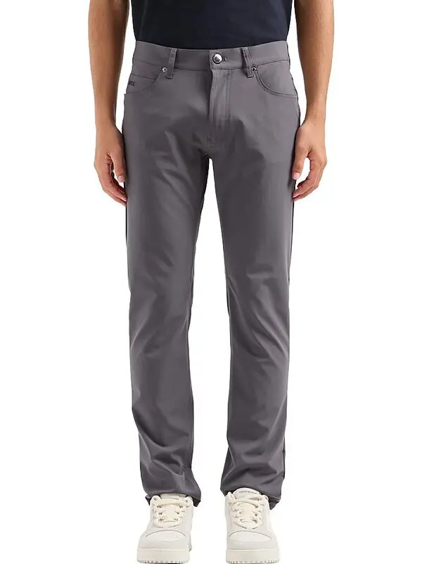 Emporio Armani Techno Stretch Five Pocket Pants - Gray