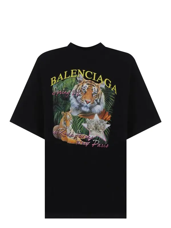 Balenciaga Worn Out T-shirt - Black