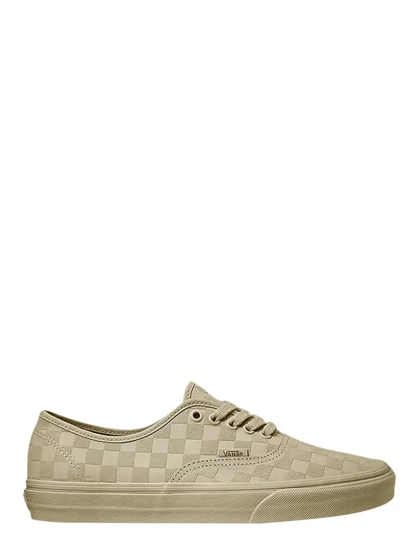 VANS Authentic Mono Checkerboard Sneakers - Tan