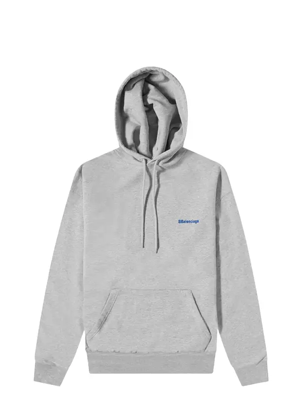 Balenciaga Bb Corporate Hoodie - Grey
