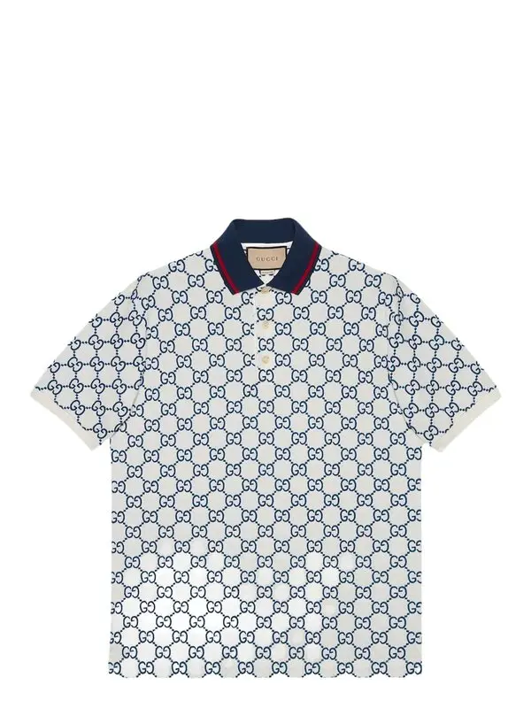 Gucci Gg Stretch Polo - White