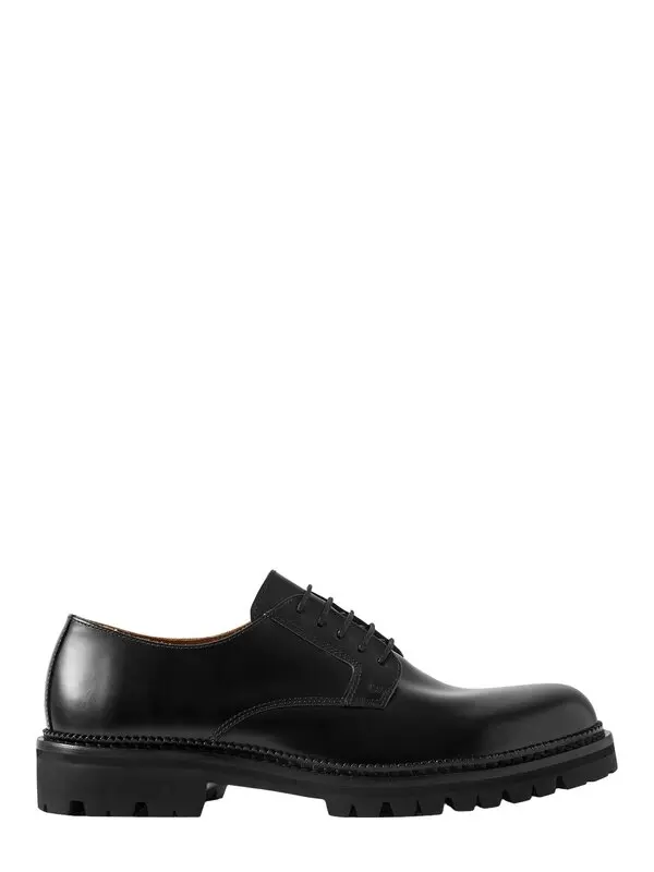 Mr P. Jacques Leather Derby Shoes - Black