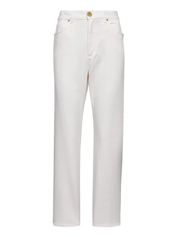 Balmain High-rise Straight Jeans - White
